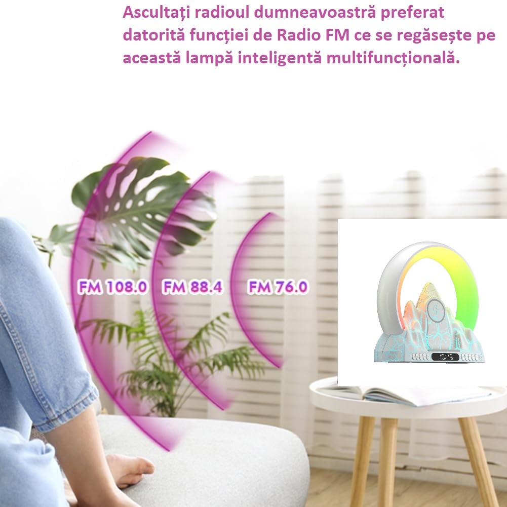 LED интелигентна лампа, MILARIS®, функция аларма, функция FM радио ...